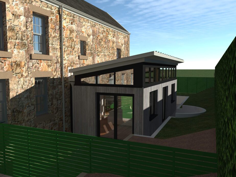 New Extension to Traditional Granite House