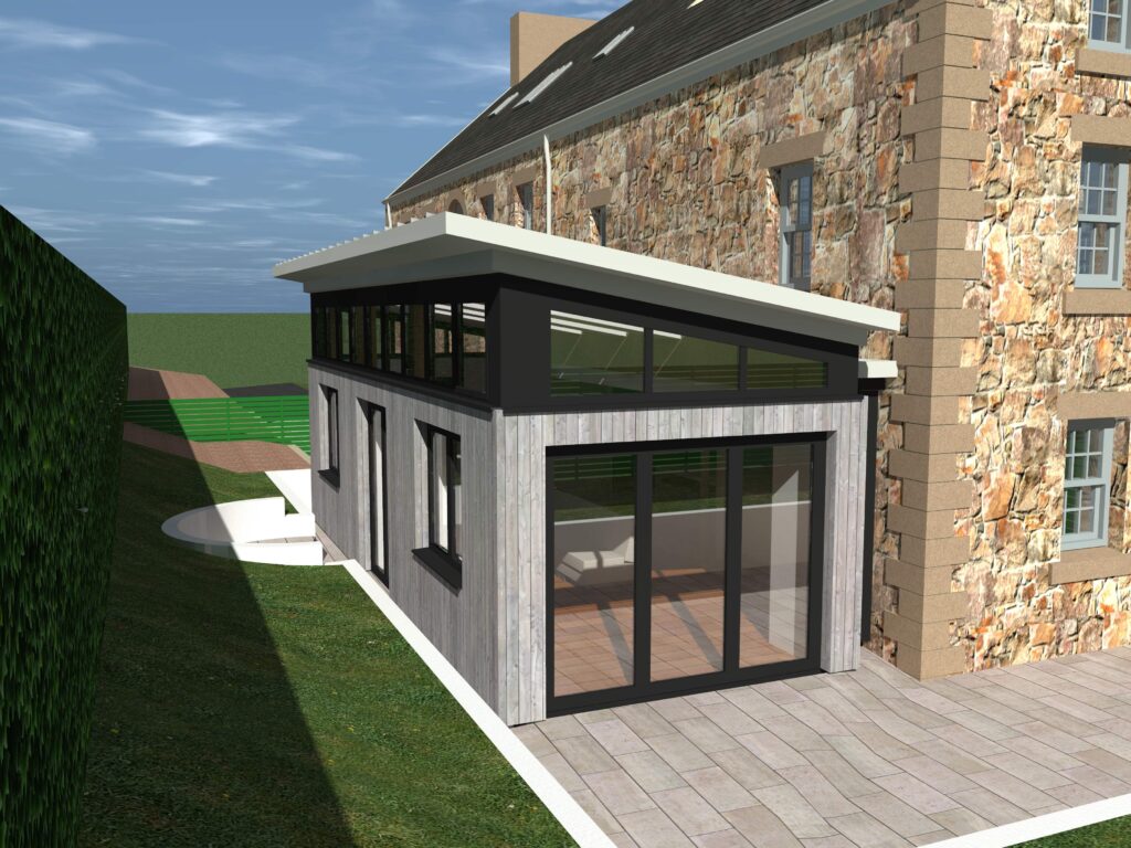 New Extension to Traditional Granite House